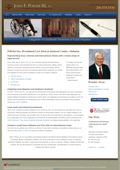John F. Porter, III, P.C. - Appeals Attorneys in Scottsboro, Alabama (AL)